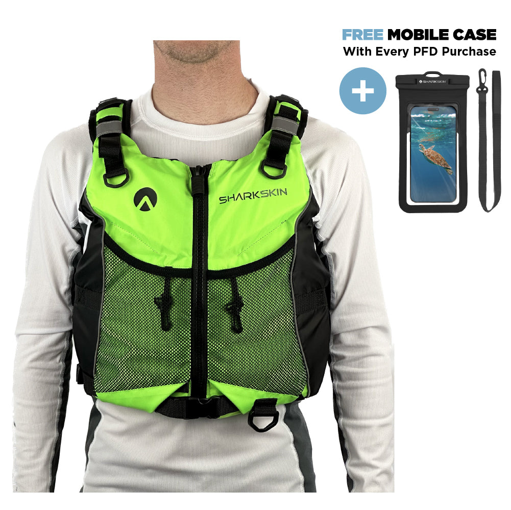 MULTIFLEX FRONT-ZIP PFD WITH FREE PHONE CASE – Sharkskin Australia