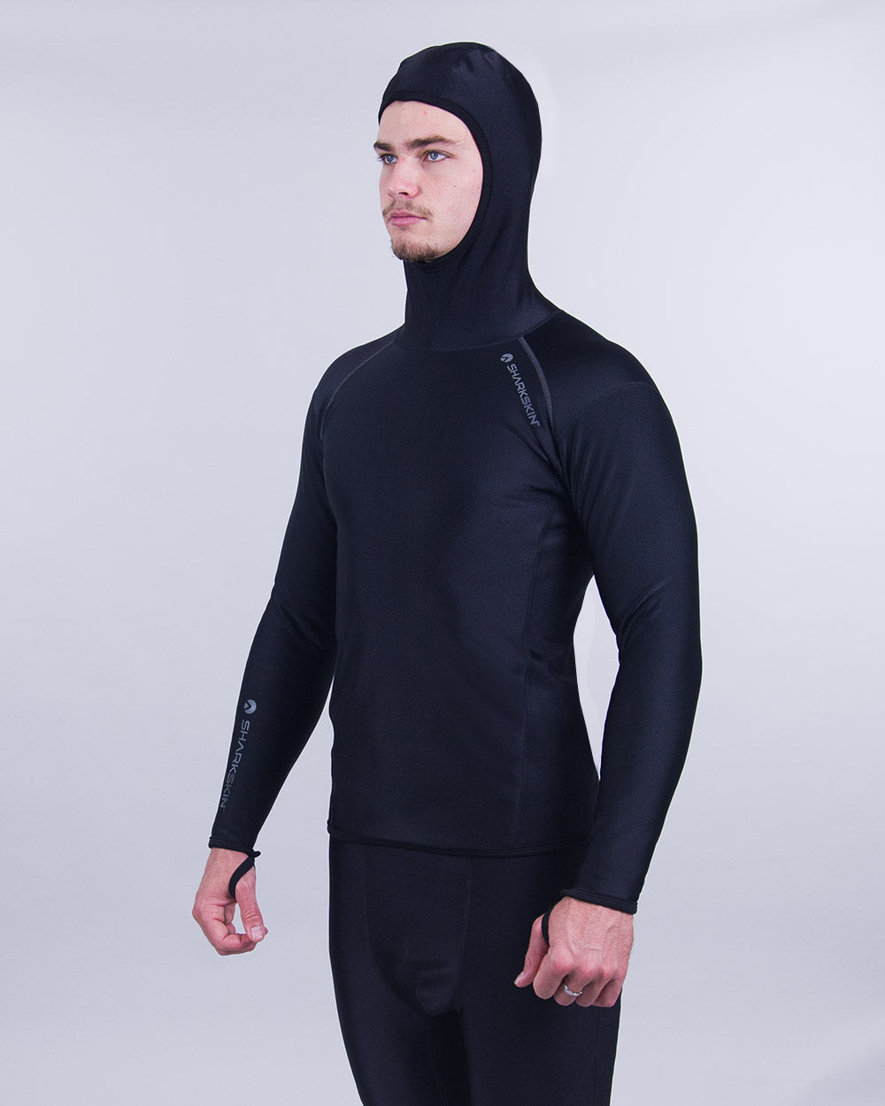 CHILLPROOF LONG SLEEVE HOODED TOP - MENS NEW (SECONDS) – Sharkskin ...