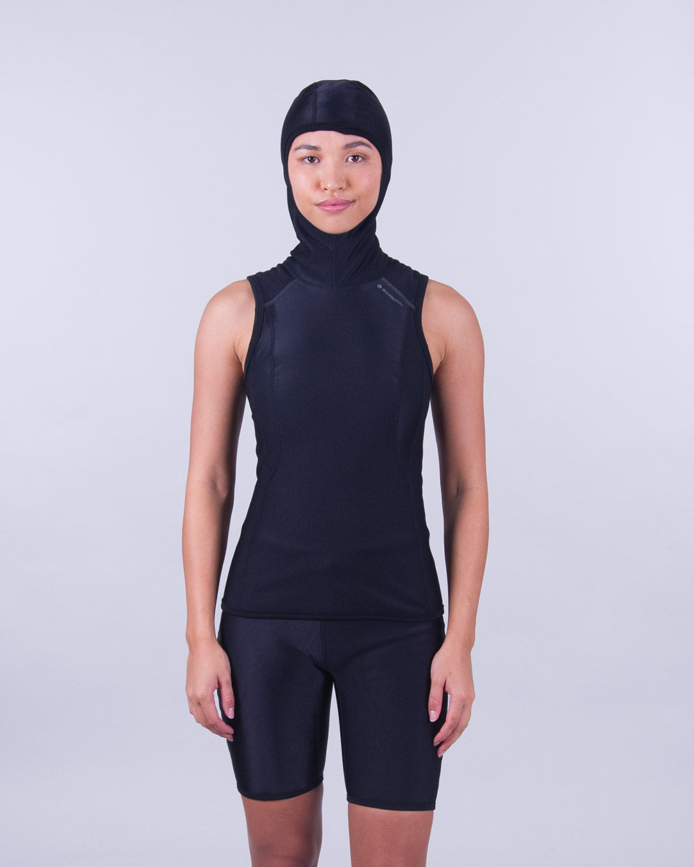 CHILLPROOF VEST WITH HOOD - WOMENS NEW – Sharkskin Australia